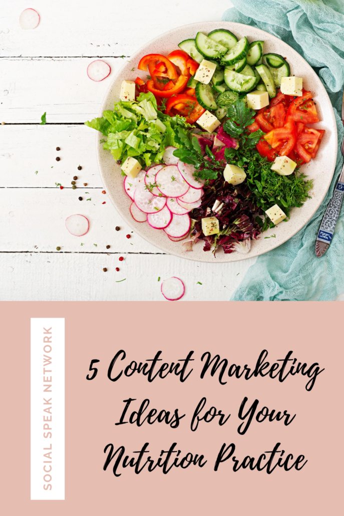 5 Content Marketing Ideas for Your Practice | Social Speak Network ...