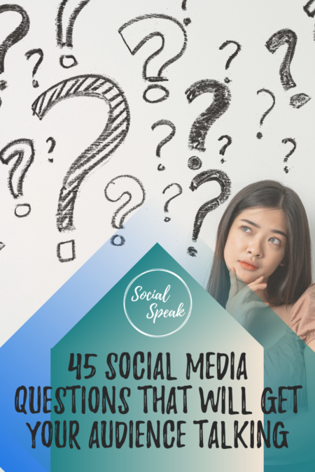 45 Social Media Questions That Will Get Your Audience Talking | Social ...